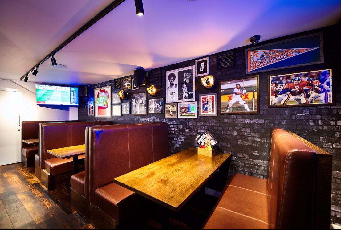 Leisure lighting design – Dug Out Bar London – Moth Lighting Ltd