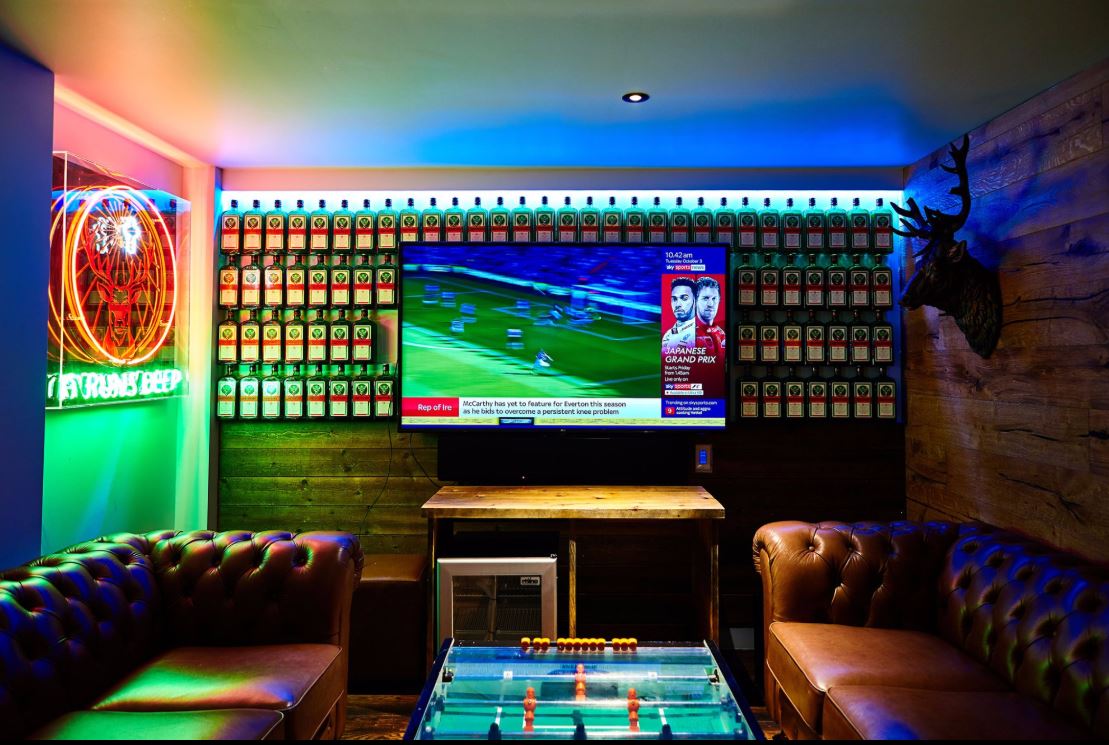 Leisure lighting design – Dug Out Bar London – Moth Lighting Ltd